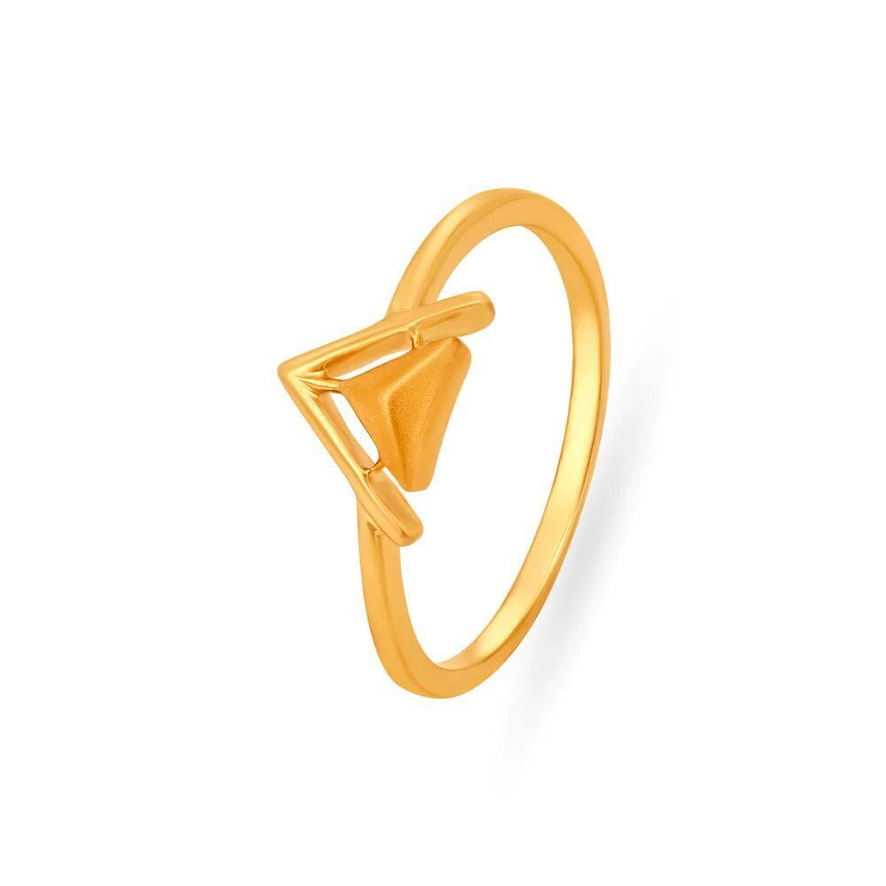 Solid 22K/18K Fine Yellow Gold Certified Women And Girls Statement Ring ...
