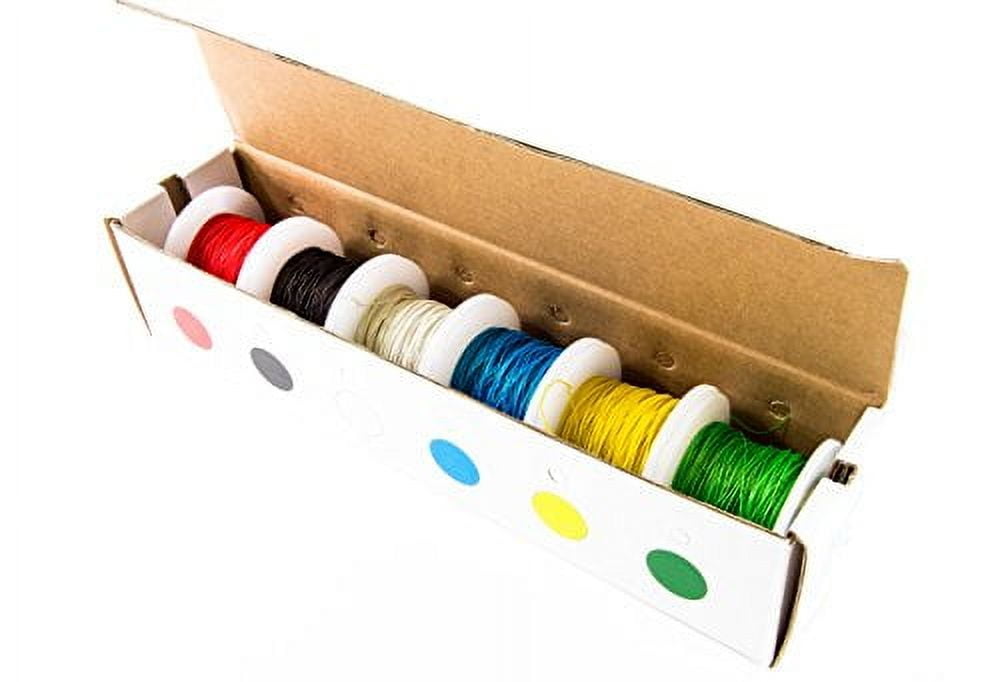 Solid 30 Gauge Kynar Insulated Wire Wrap Kit with 6 Different Color 100 ...
