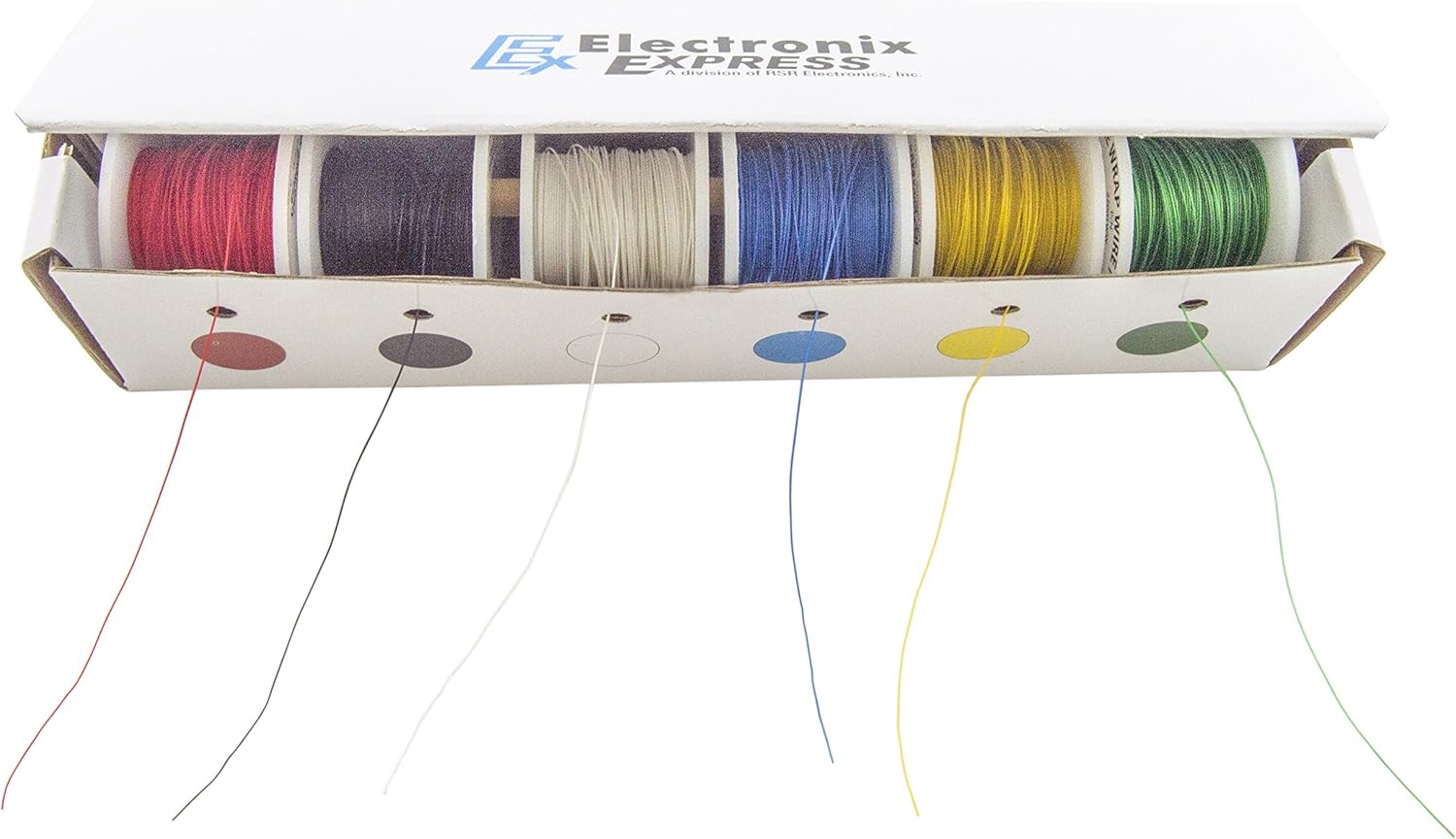 Solid 30 Gauge Kynar Insulated Wire Wrap Kit with 6 Different Color 100 ...
