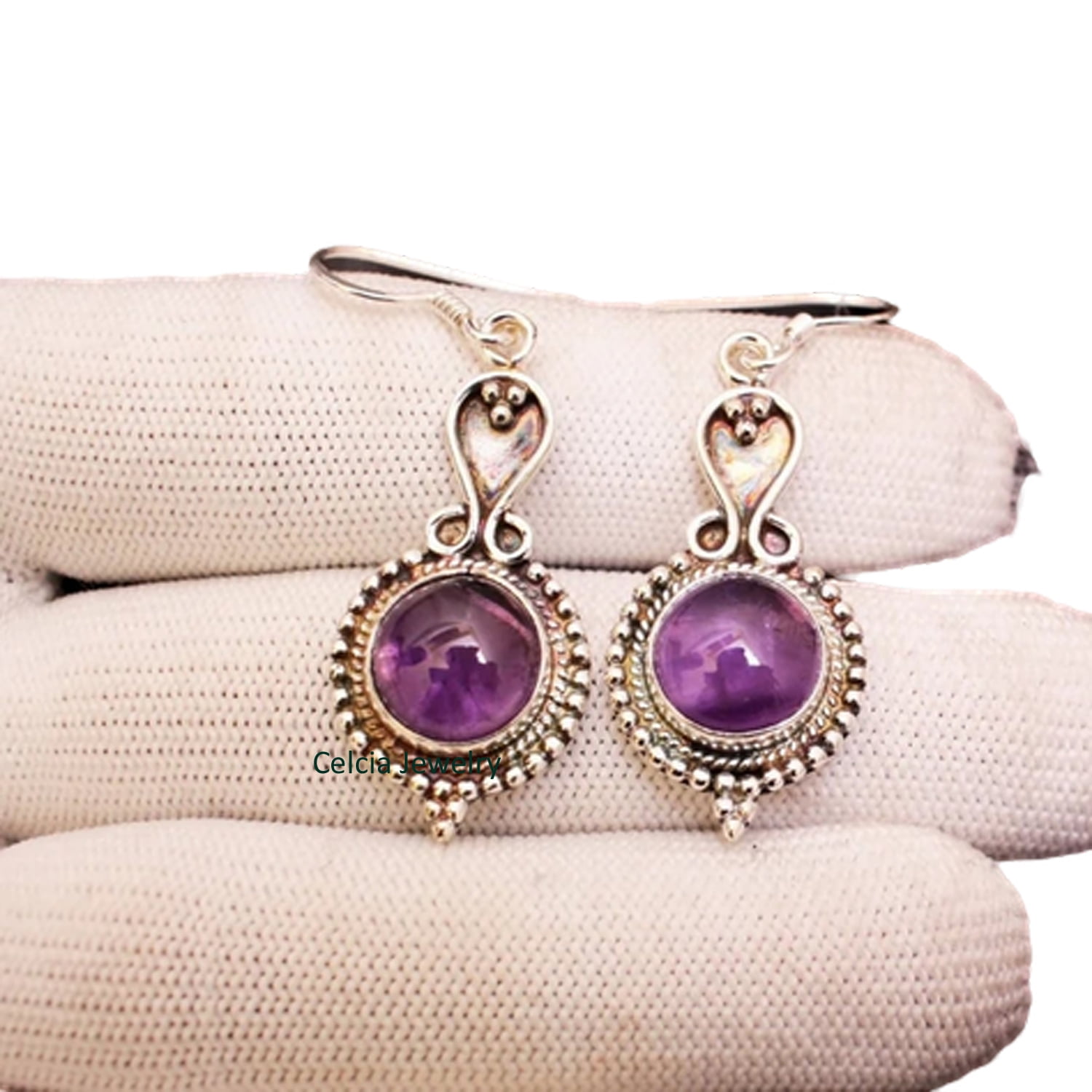 Solid 925 Sterling Silver Dangle Drop Earrings For Women, Genuine ...