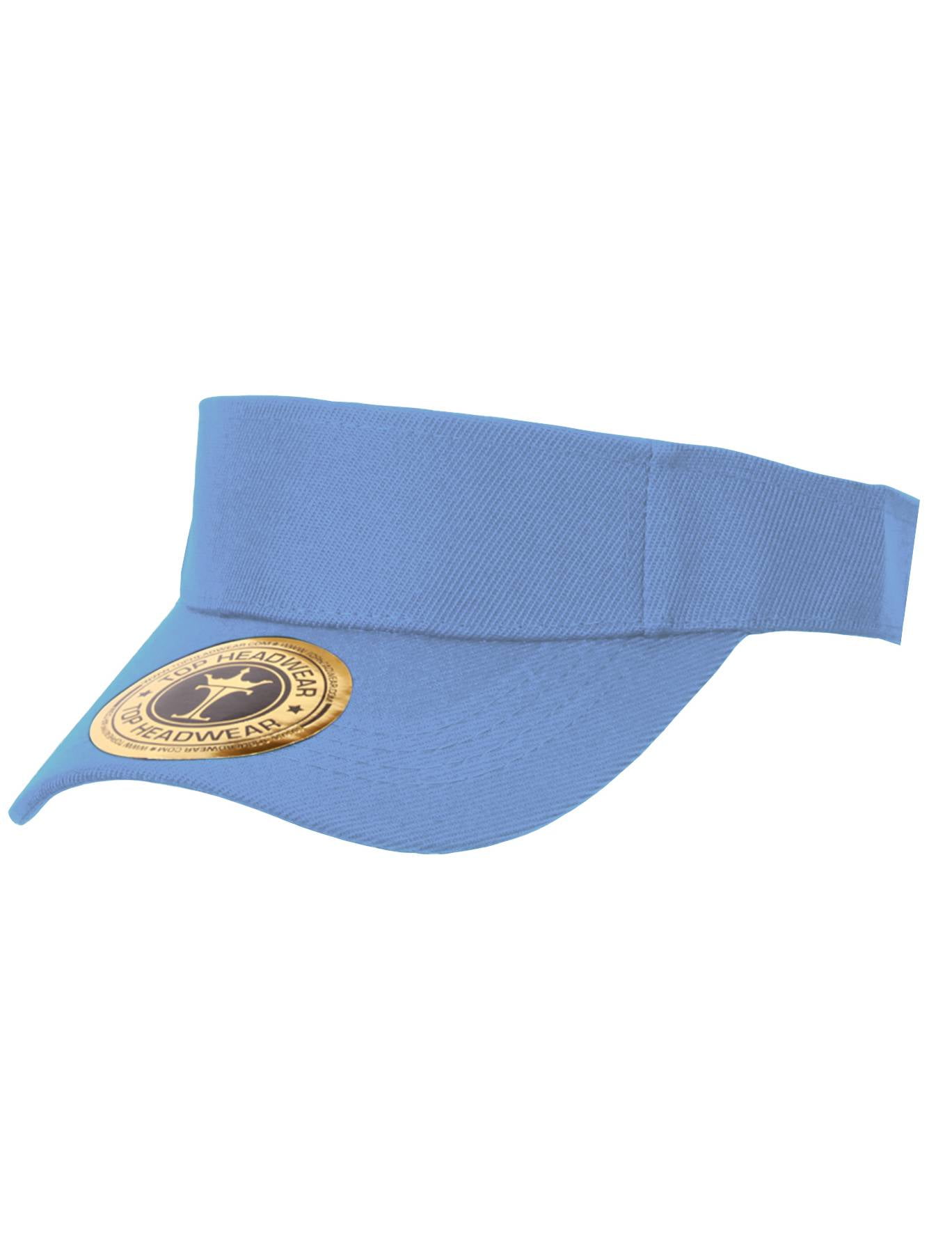 Solid Adjustable Blank Visor, Sky Blue - Walmart.com