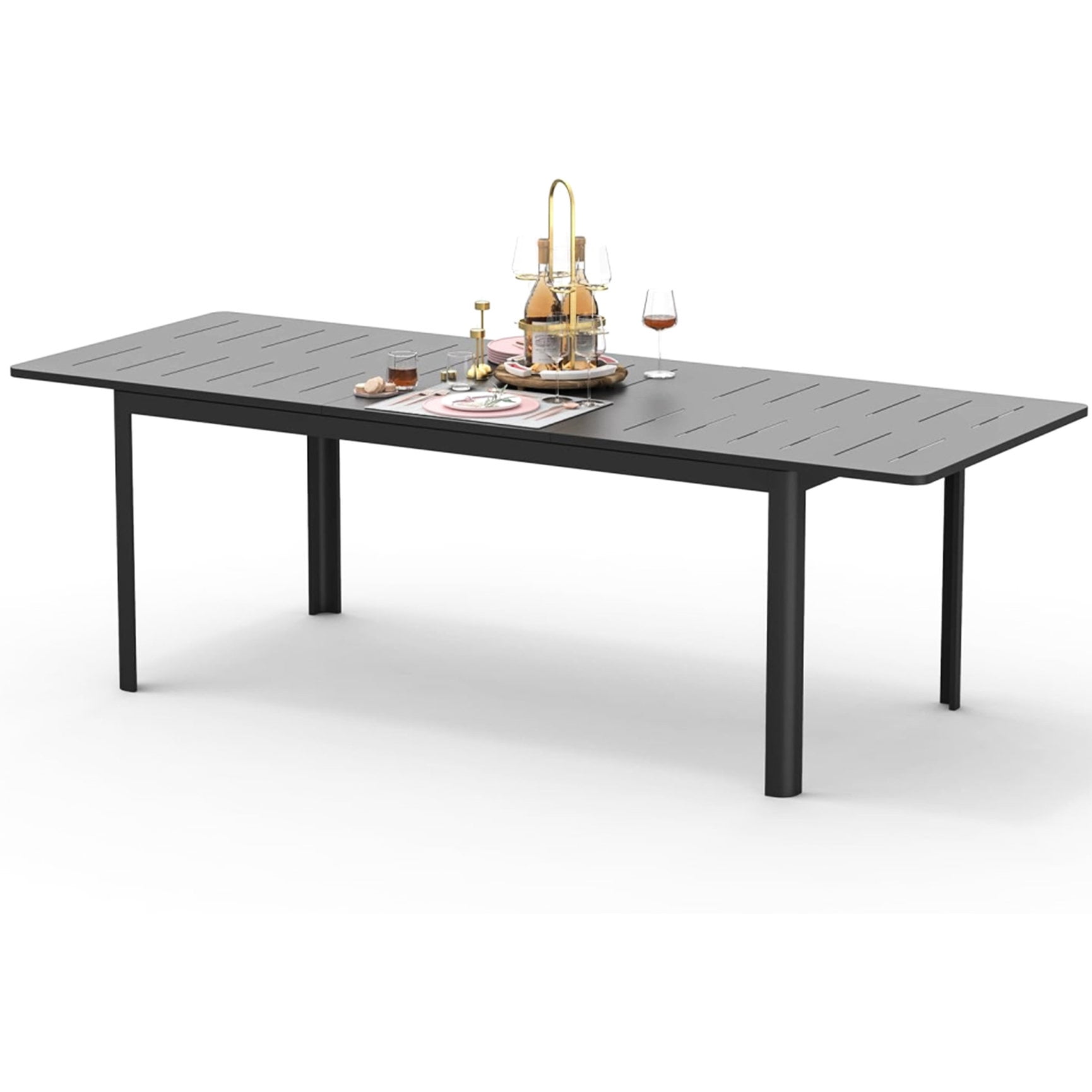 Solid Aluminum, Expandable Dimensions - Ideal for 6 - 8 People ...