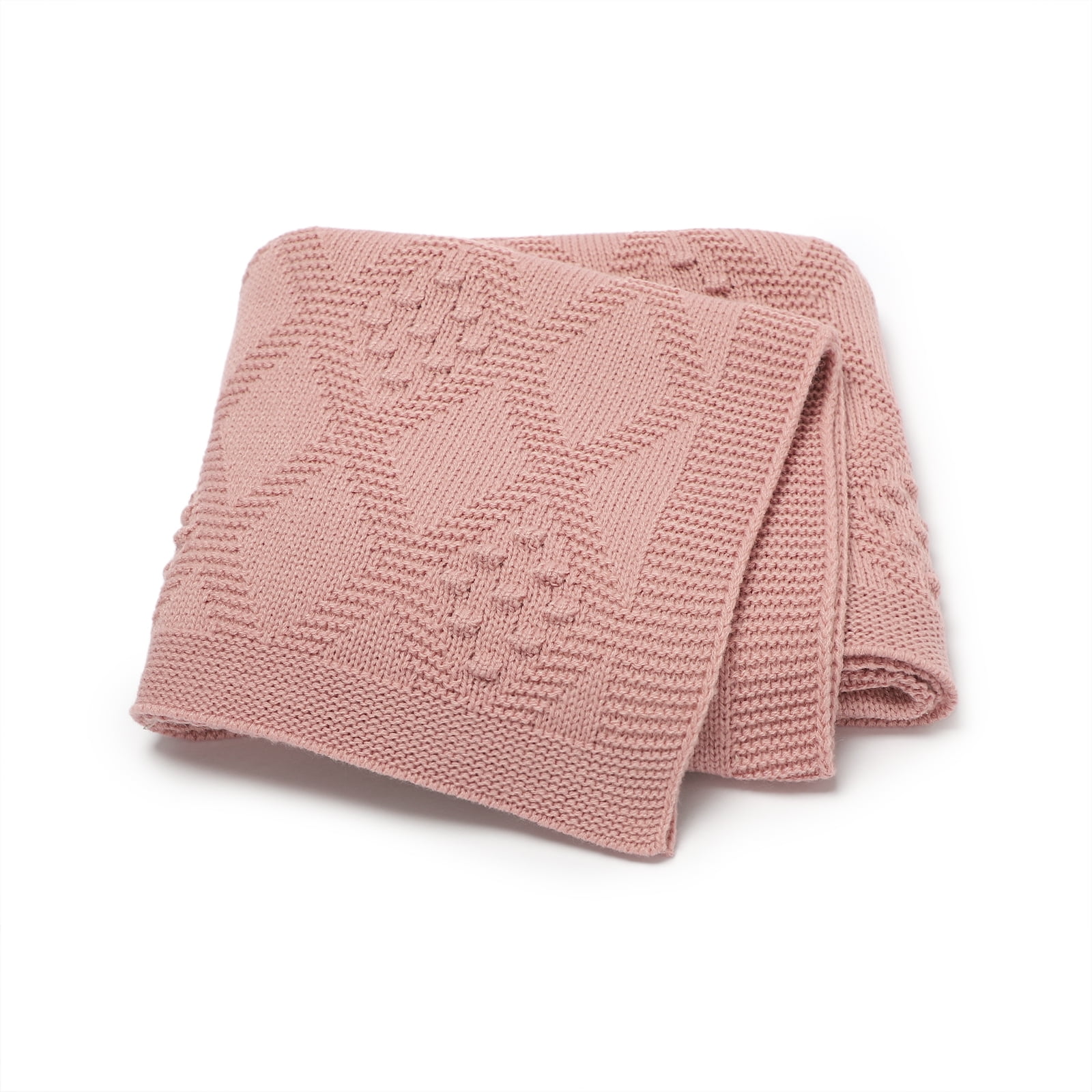 Solid Baby Blanket Knit Children Soft Newborn Stroller Swaddling ...