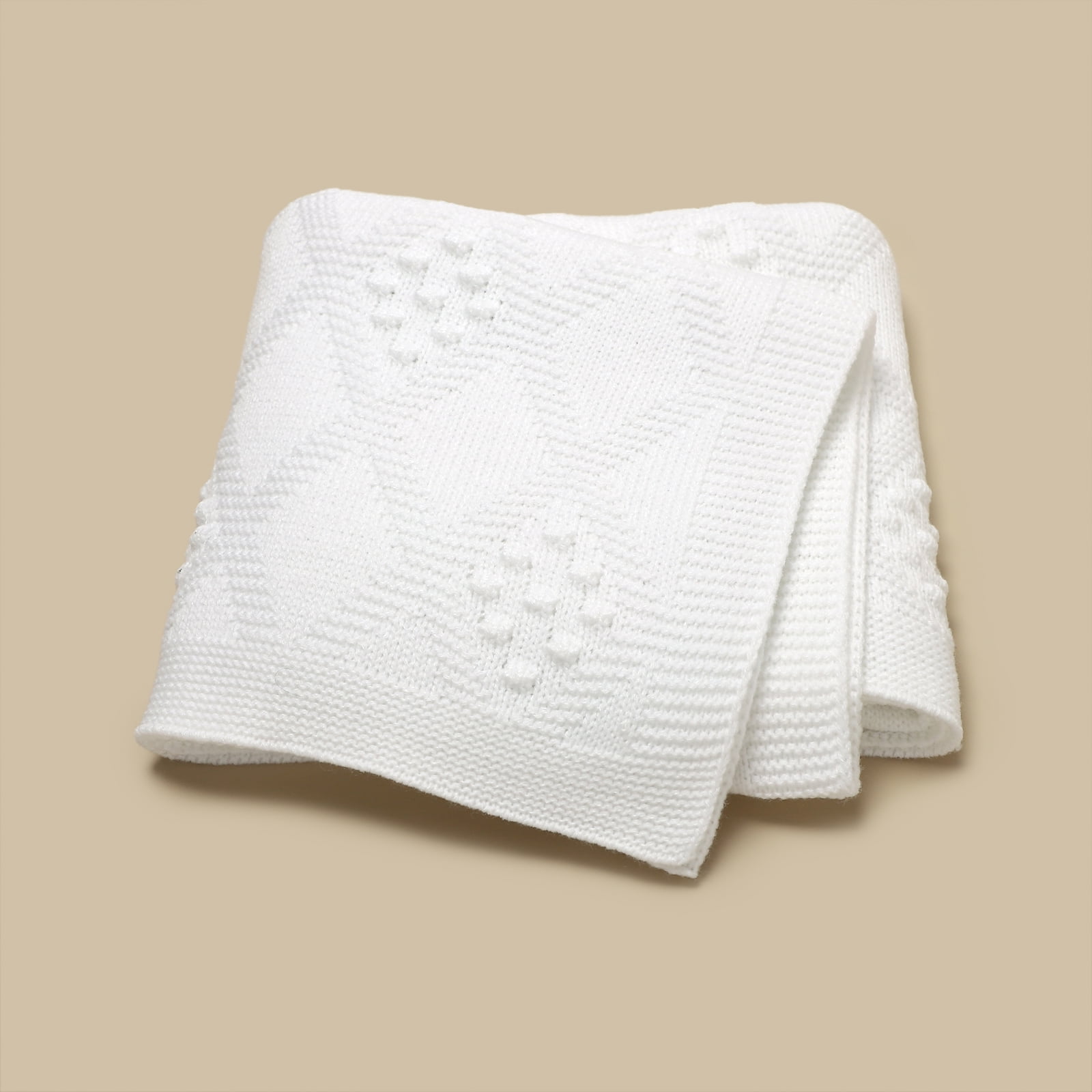 Solid Baby Blanket Knit Children Soft Newborn Stroller Swaddling ...