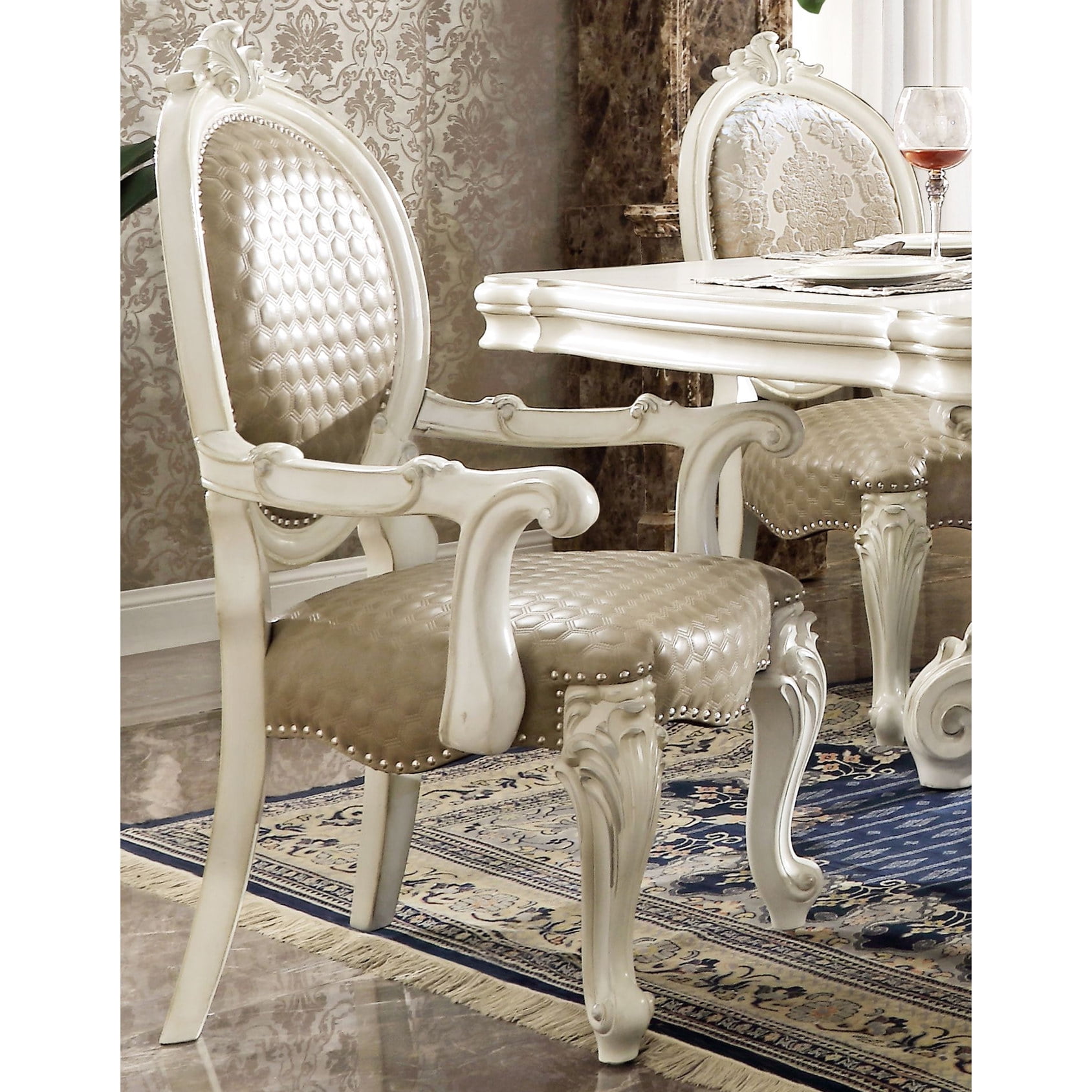 Solid Back Taupe Arm Chairs with Crossbar / Structural Stability in ...