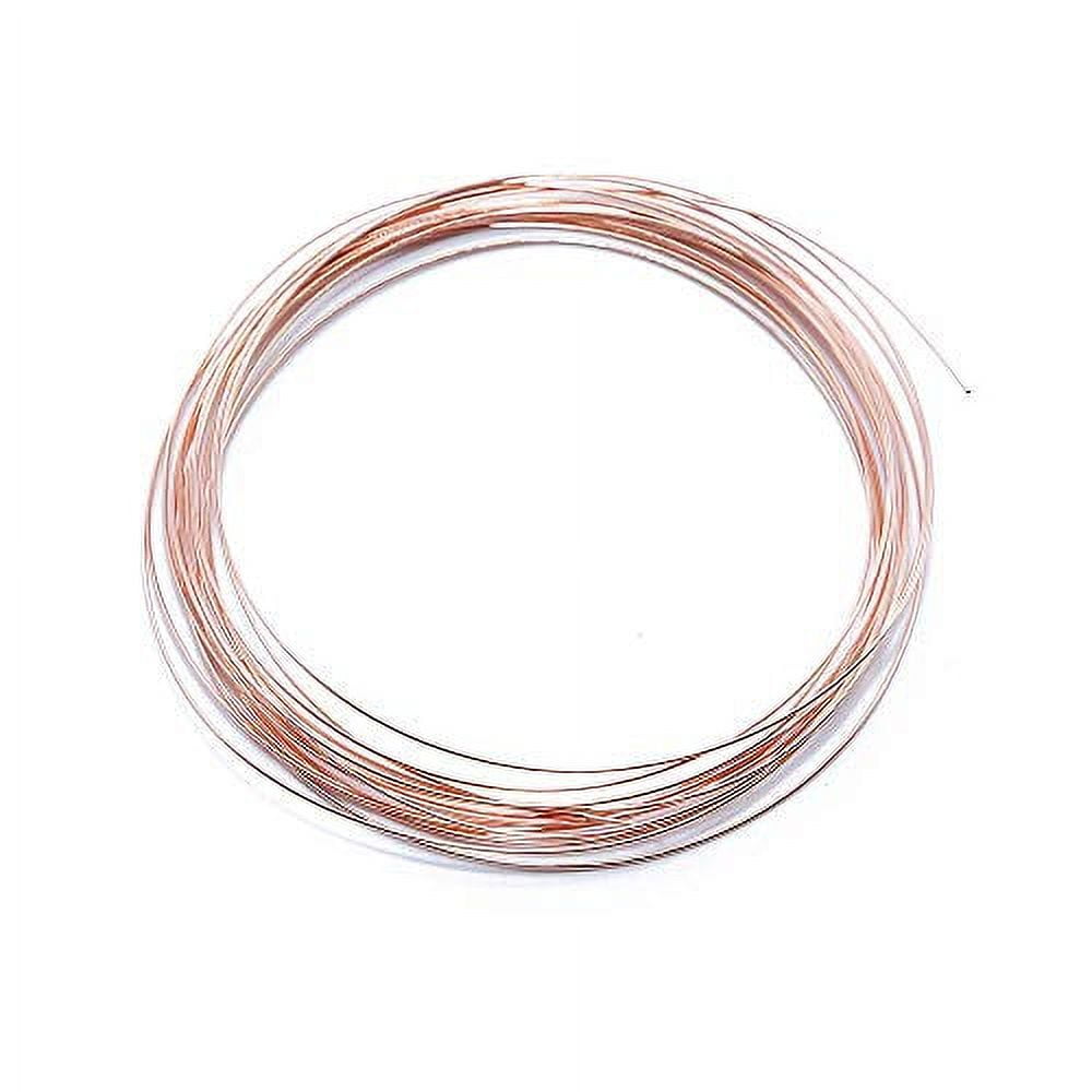 Solid Bare Copper Wire Round, Bright, Dead Soft & Half Hard 10 Feet ...