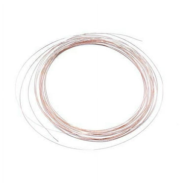 Solid Bare Copper Wire Half Round, Bright, Dead Soft 5 FT, Choose from ...