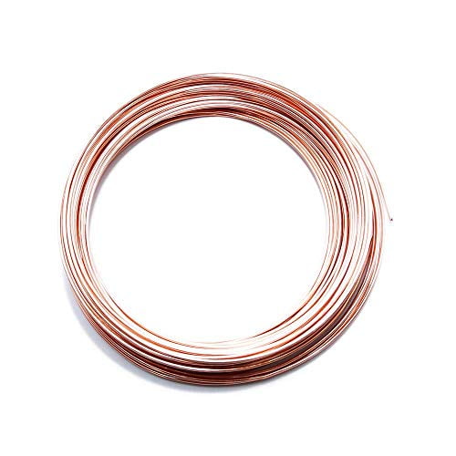 Solid Bare Copper Wire Round, Bright, Dead Soft & Half Hard 50 Feet ...