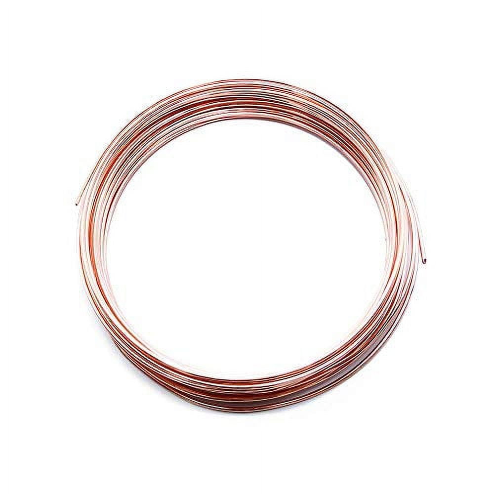 Solid Bare Copper Wire Round, Bright, Dead Soft & Half Hard 50 Feet ...