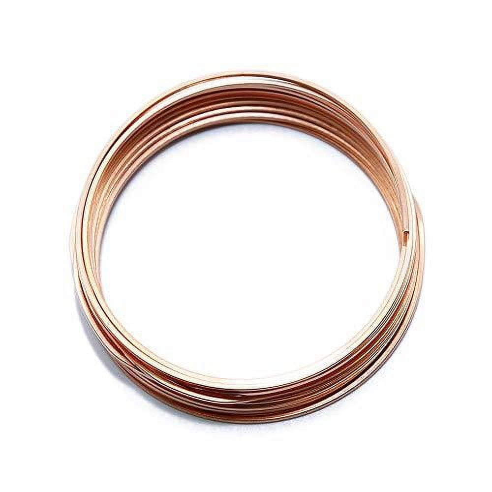 Solid Bare Copper Wire Square, Bright, Dead Soft 50 FT, Choose from 14 ...