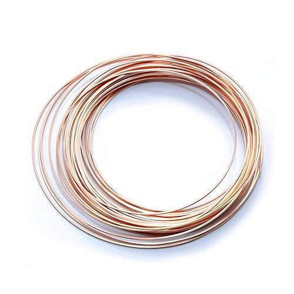 Solid Bare Copper Wire Square, Bright, Dead Soft 50 FT, Choose from 14 ...