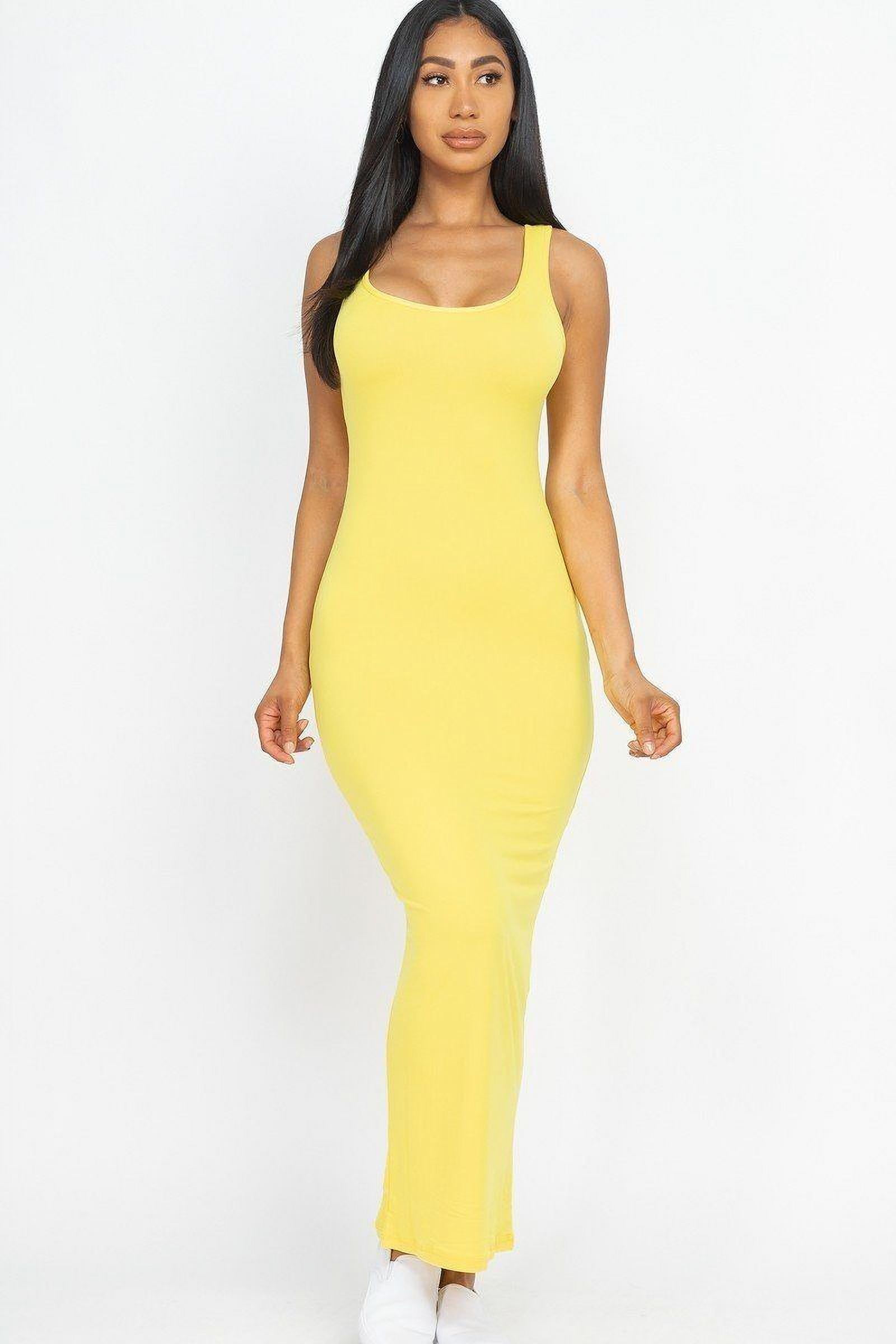 Solid Basic Maxi Dress - Walmart.com