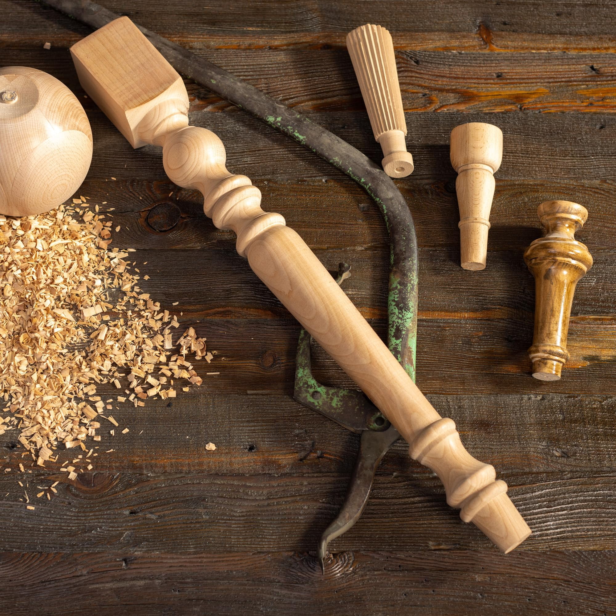 Solid Beech Wood Table Legs, Farmhouse Style for Dining Table, Kitchen ...