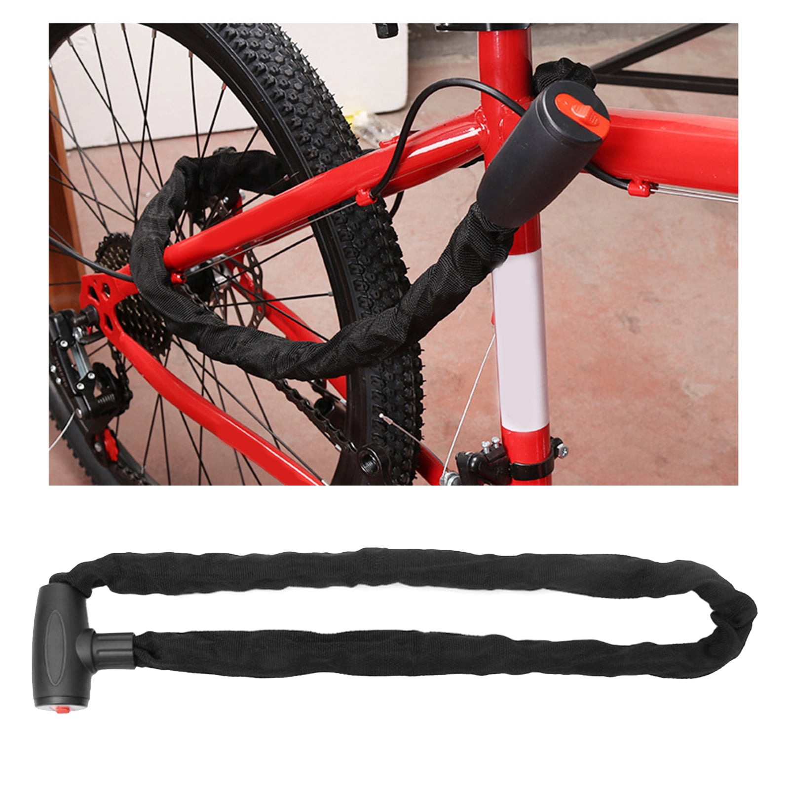 Solid Bike Security Lock Folding Design Manganese Steel Good Toughness ...