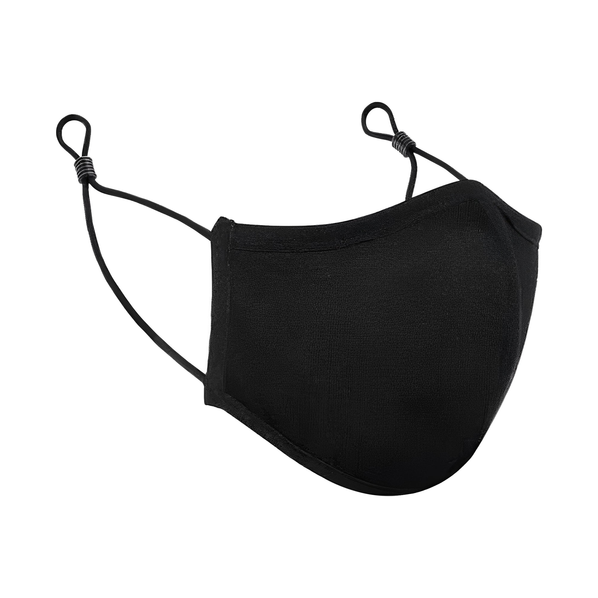 Solid Black Cloth Face Mask, Washable, Reusable, and Face Covering ...