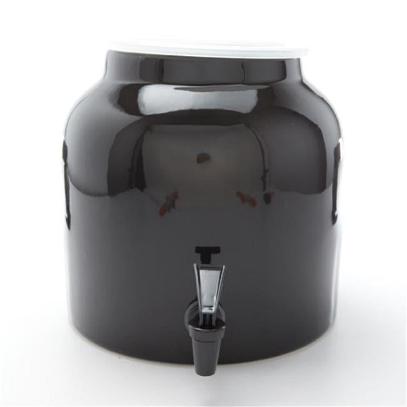 Solid Black Design Water Dispenser Crock - Walmart.com