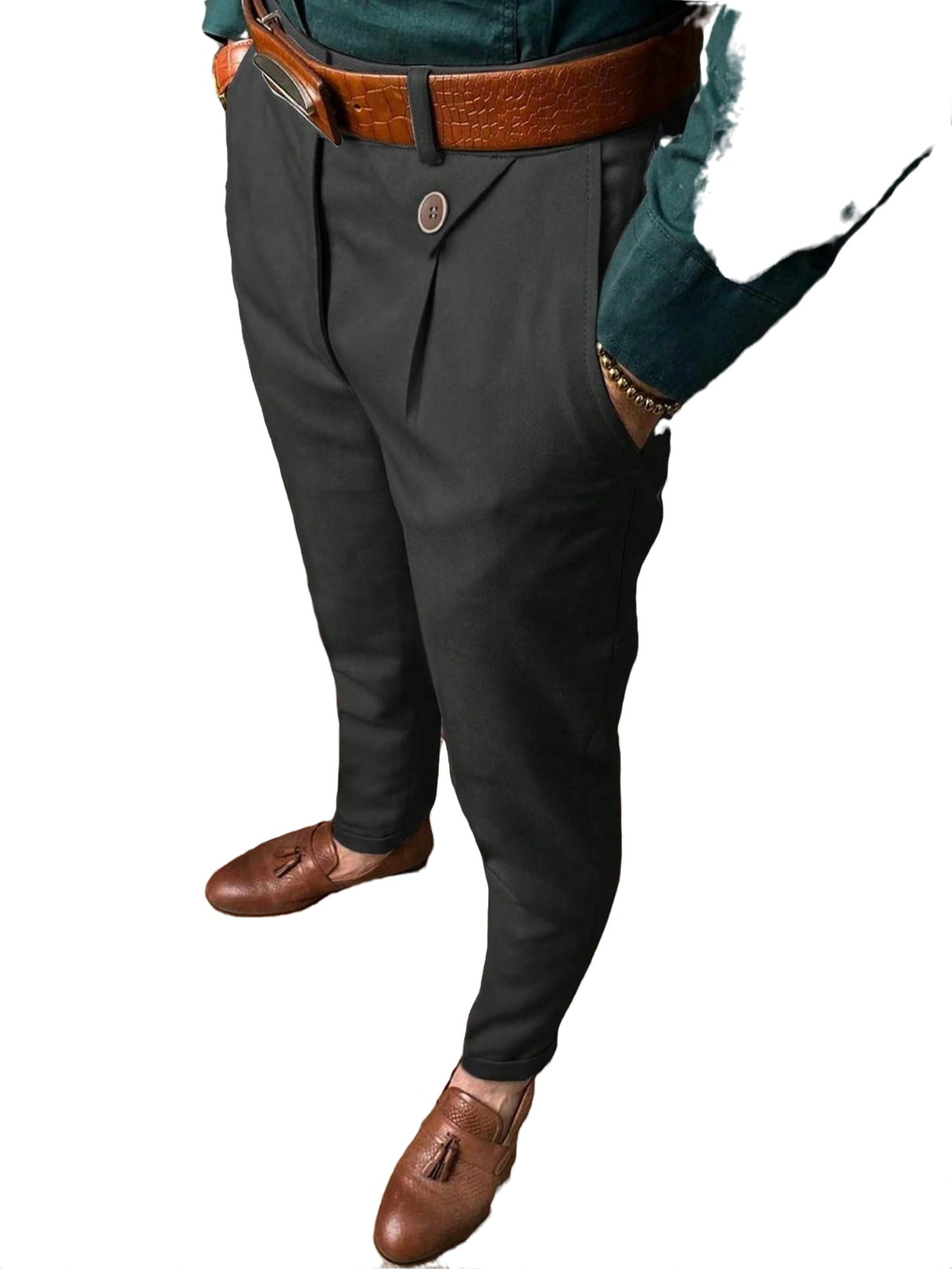 Solid Black Men Suit Pants (Men's) - Walmart.com