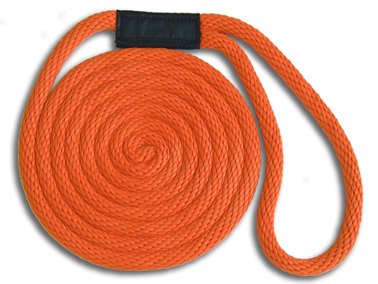 Solid Braid Nylon Dock Line - Orange, 3/8" x 10' - Walmart.com