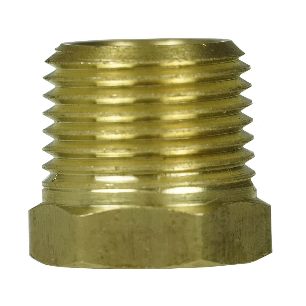 Solid Brass 3/8" Male NPT x 1/4" Female NPT Bushing Reducer Fitting ...