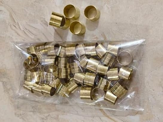 Solid Brass 50 pcs Ferrules Collars Ring Shaft Walking Stick-Spare Part ...
