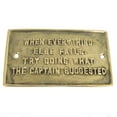 Solid Brass Boat Ships Sign Nautical Plaque LISTEN TO THE CAPTAIN ...