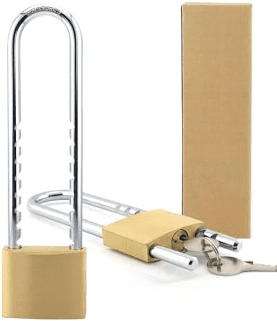 Solid Brass Cabinet Locks with Keys U Lock with Adjustable Length ...