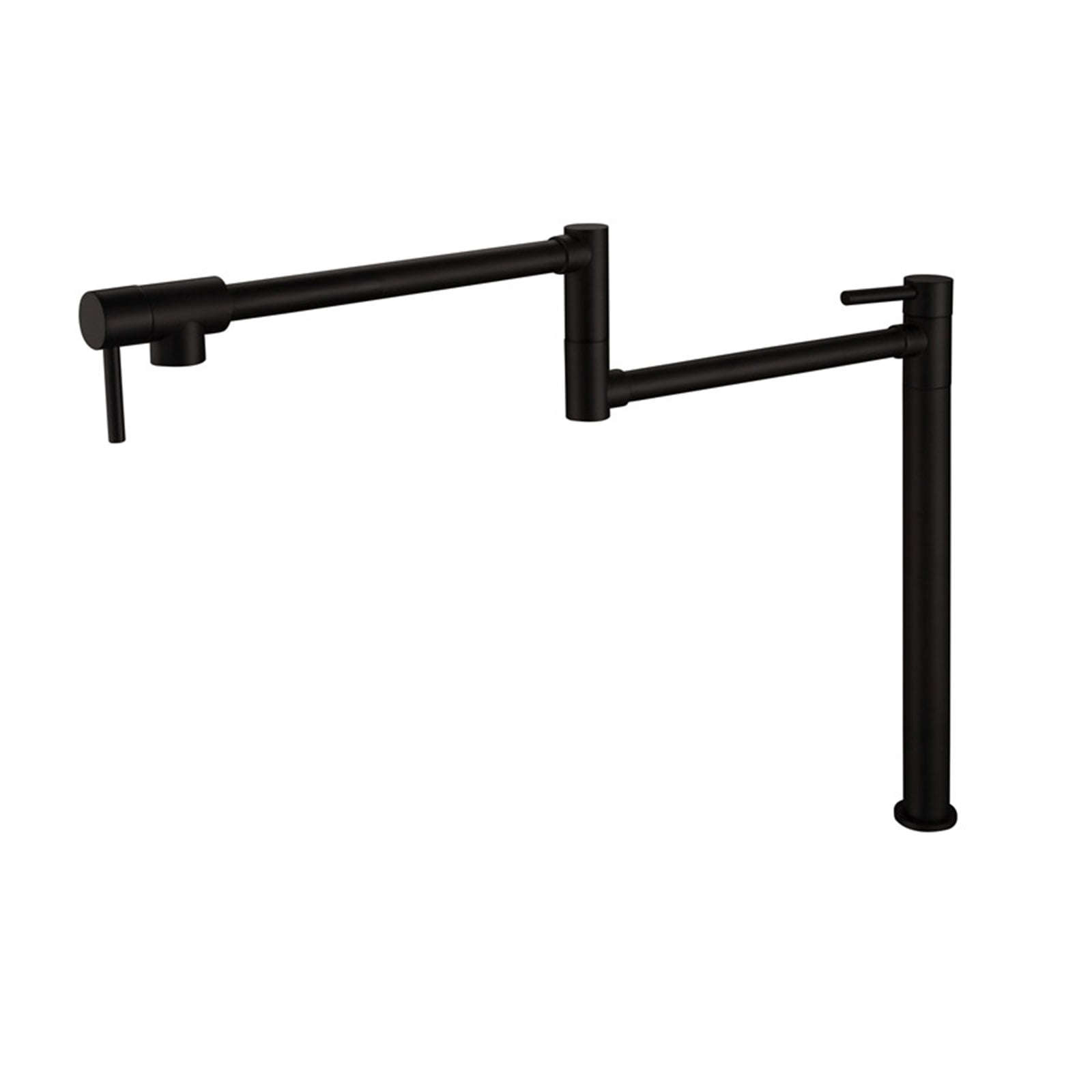 Solid Brass Deck Mounted Double-Jointed Pot Filler Kitchen Sink Faucet ...