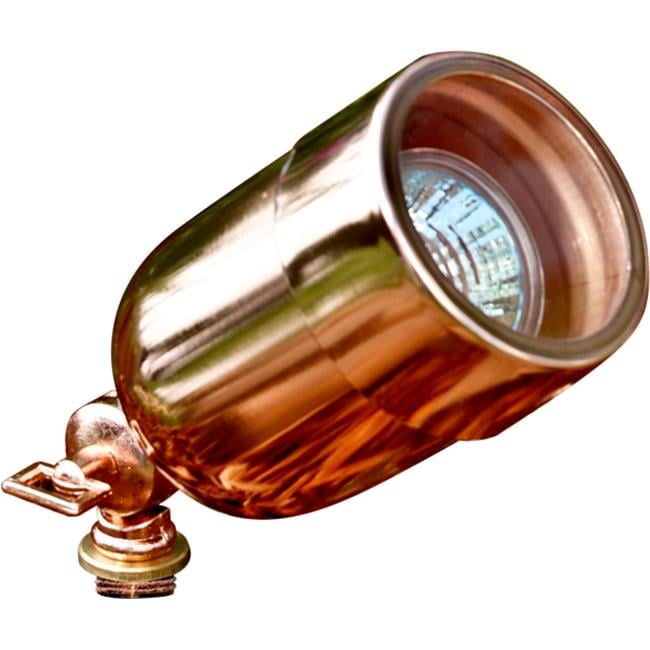 Solid Brass Directional Spotlight- Copper - Walmart Business Supplies
