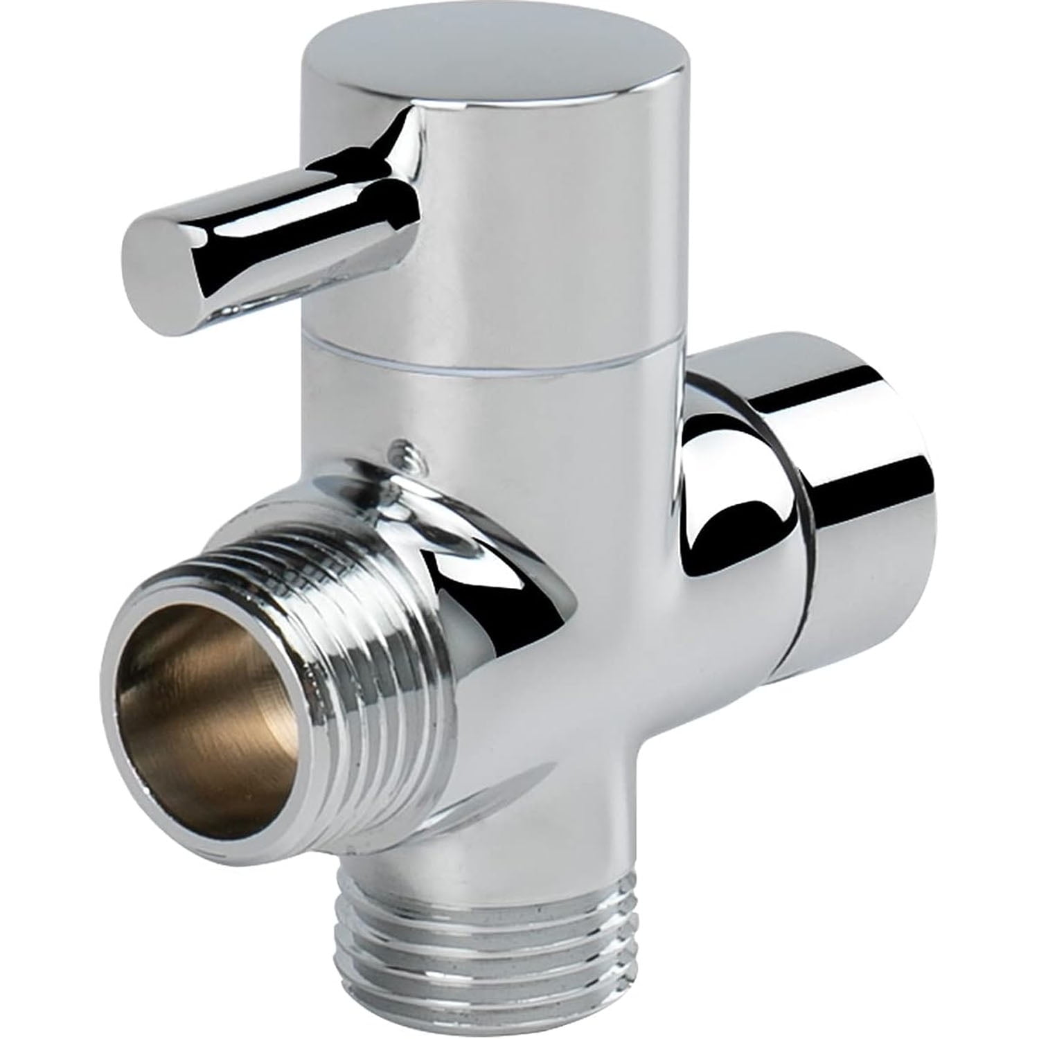 Solid Brass G1/2" Shower Arm All Metal Universal 3-Way Diverter Valve ...