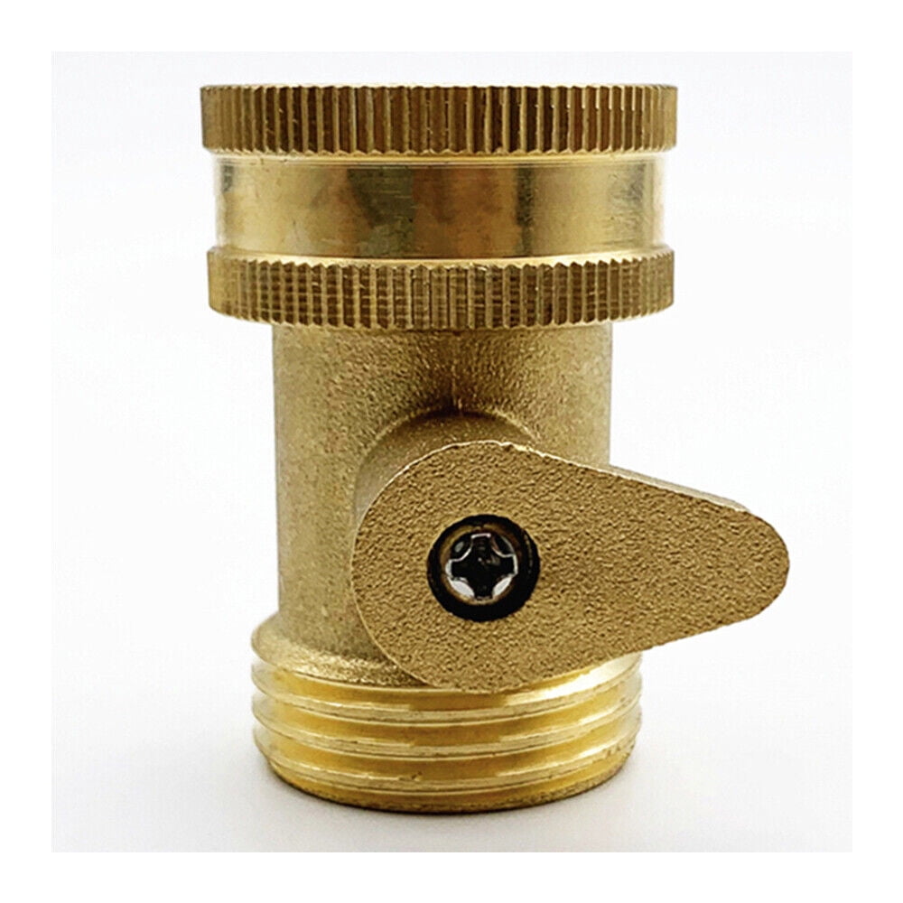 Solid Brass Garden Hose Shut Off Ball Valve 3/4" GHT Water Pipe Faucet ...