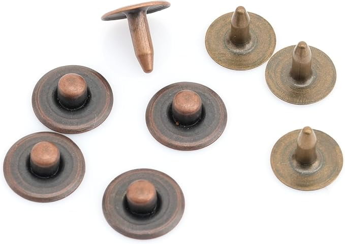 Solid Brass Jean Rivets, 3/8 Inch, 50 Sets, Washable Denim Fasteners ...