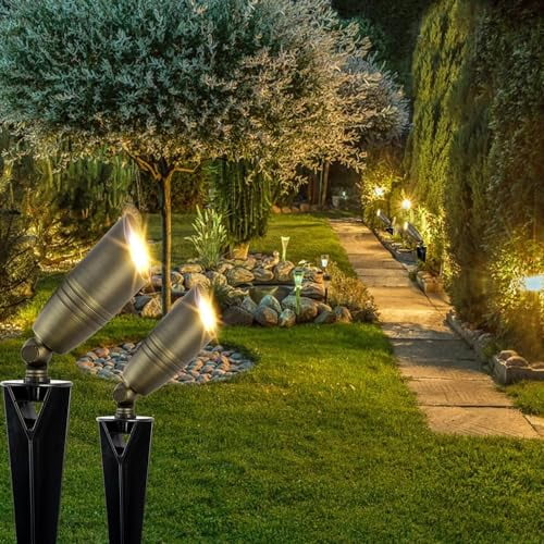 Solid Brass Landscape Spotlight Heavy Duty Bronze LED Spot Lights ...