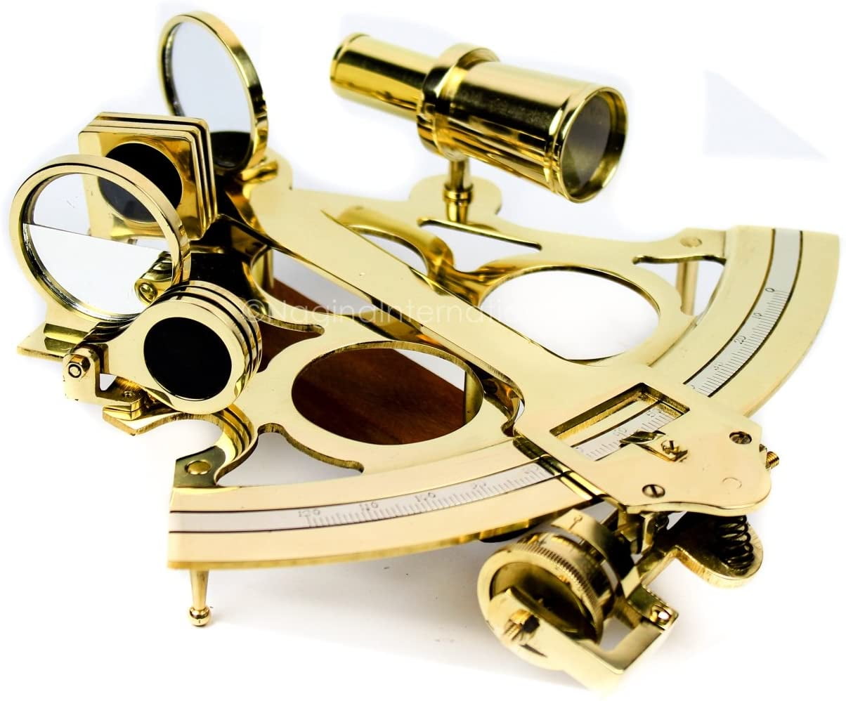 Solid Brass Marine Sextant (5 Inches, Polished Brass) - Walmart.com