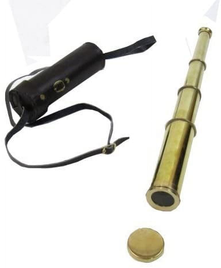 Solid Brass Pullout, Extendable Pirate Telescope, 14" Solid Metal Pipe ...