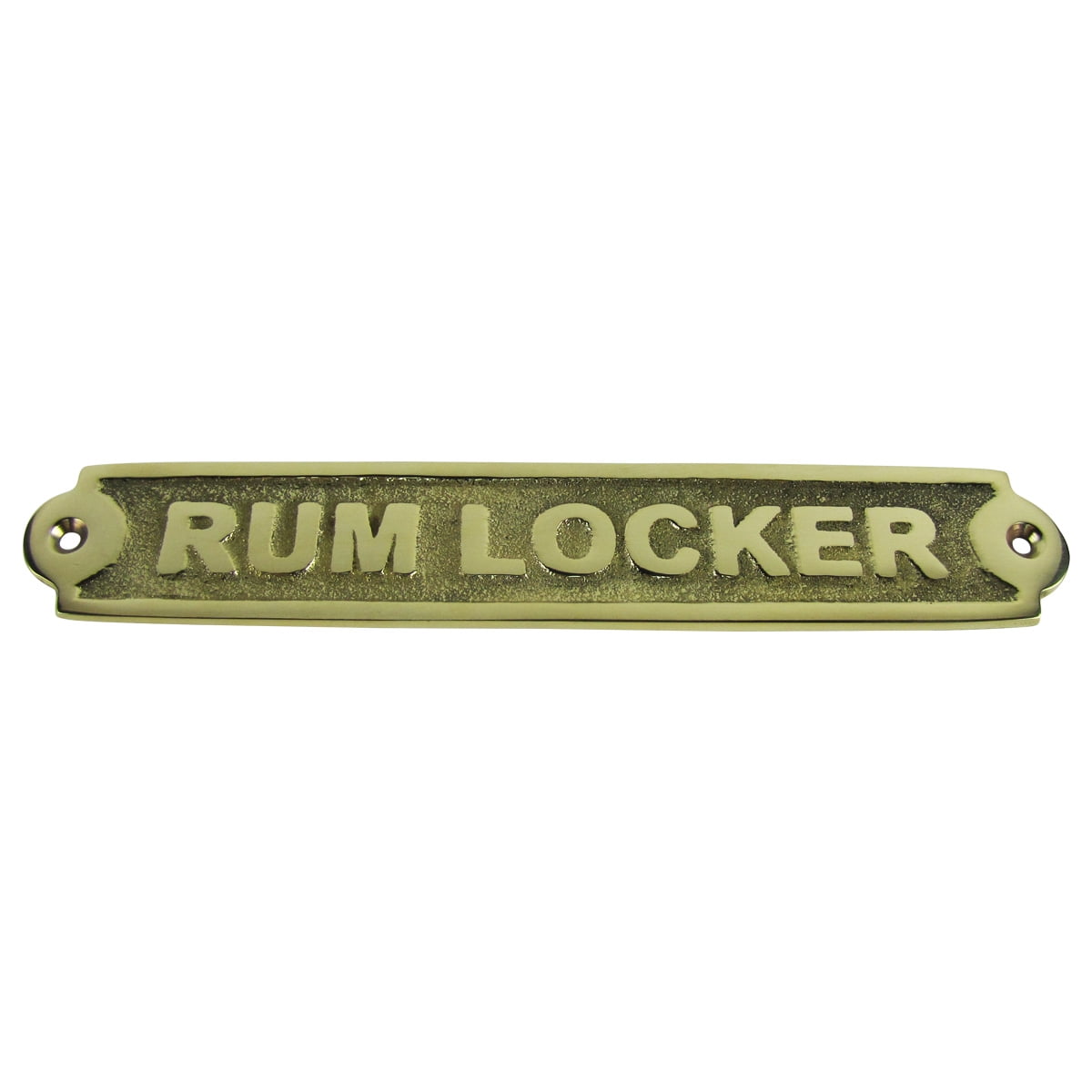Solid Brass Ship Ship's boat plaque RUM LOCKER nautical beach bar decor ...