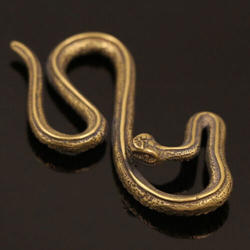 Solid Brass Snake Figurine Statue Animal Figurines House Office ...