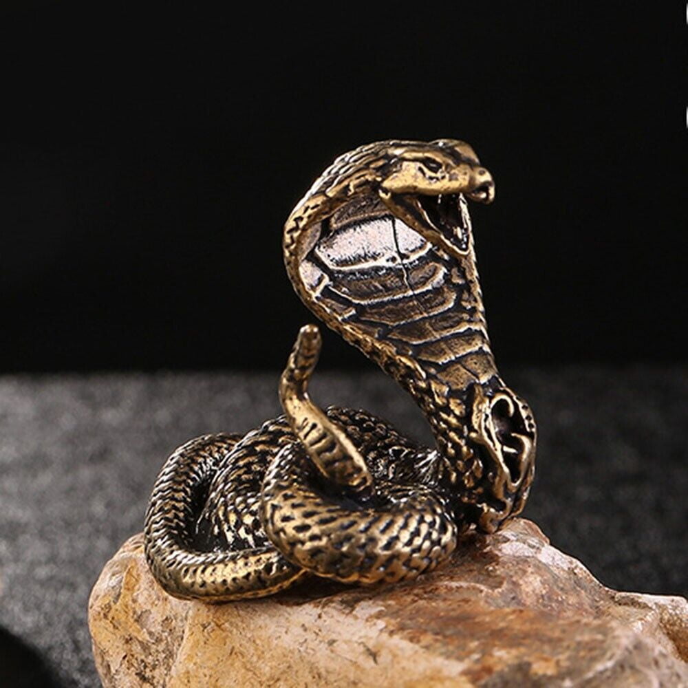 Solid Brass Snake Statue Animal Statue Toy House Office Decoration ...