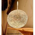 Solid Brass Sundial Clock – Shiny Polished Finish for Garden, Yard, or ...