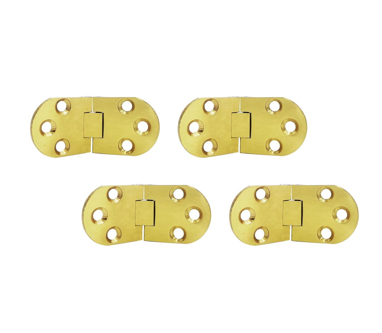 Solid Brass Table Folding Flip Top Hinge, 2-3/4"x1-3/16, Polished Brass ...