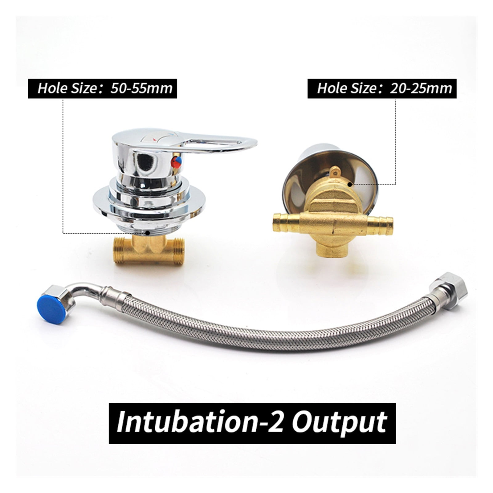 Solid Brass Thread/intubate Hot And Cold Mixer Shower Faucet Faucet 2/3 ...