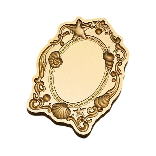 Solid Brass Wax Seal Stamp Head 3D Embossed Wax Sealing Stamp Flower ...