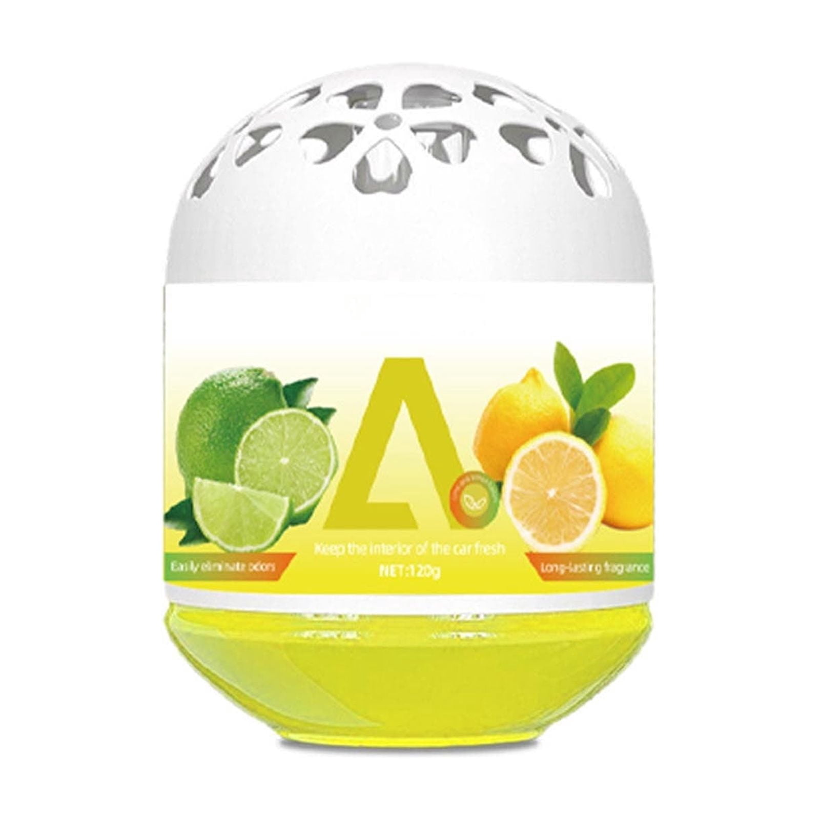Solid Car Air Freshener Fruit Flavors Space Fragrance Lasting Car Decor ...