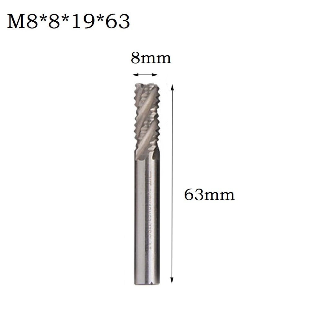 Solid Carbide 4 Flutes CNC End Milling Cutter Router Bit For Metal ...
