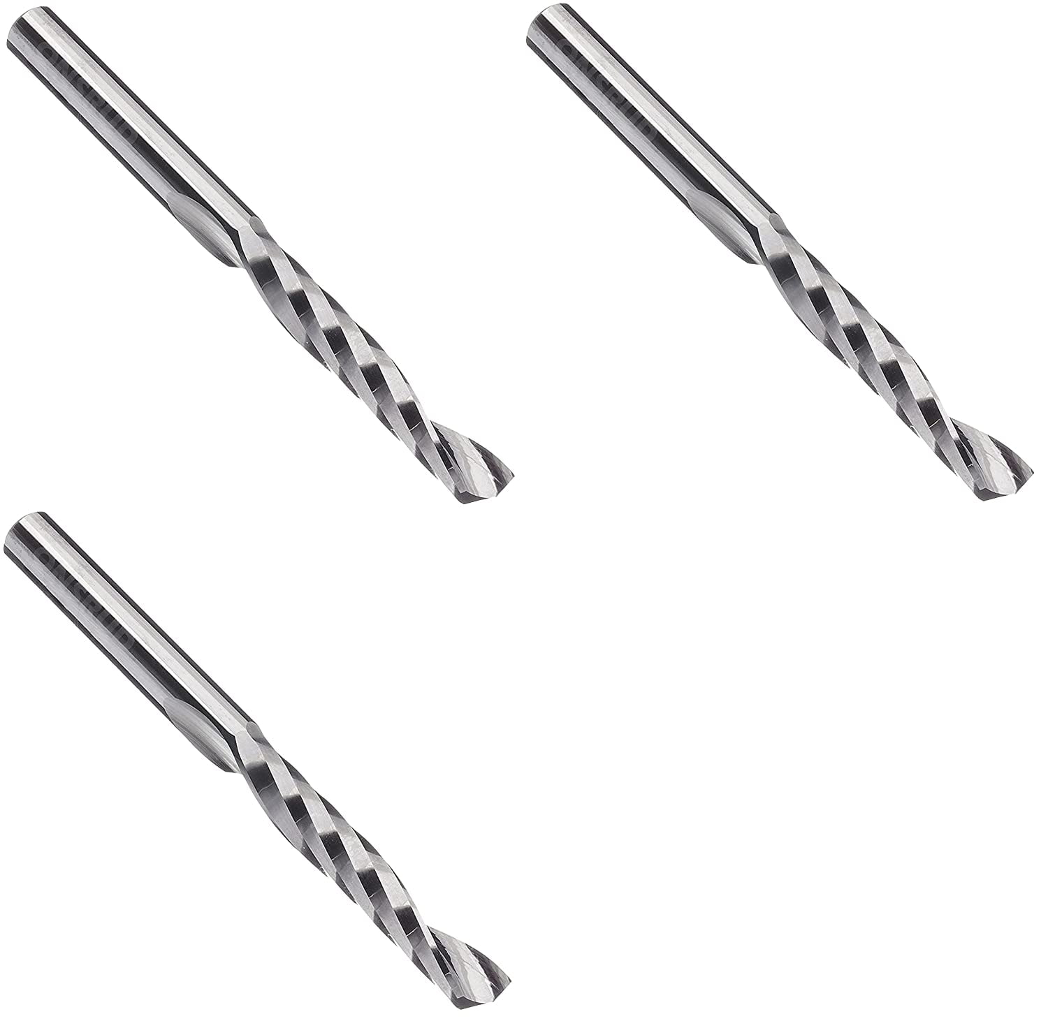 Solid Carbide Upcut Spiral O Flute Cutting Tool, Inch, Uncoated (Bright ...