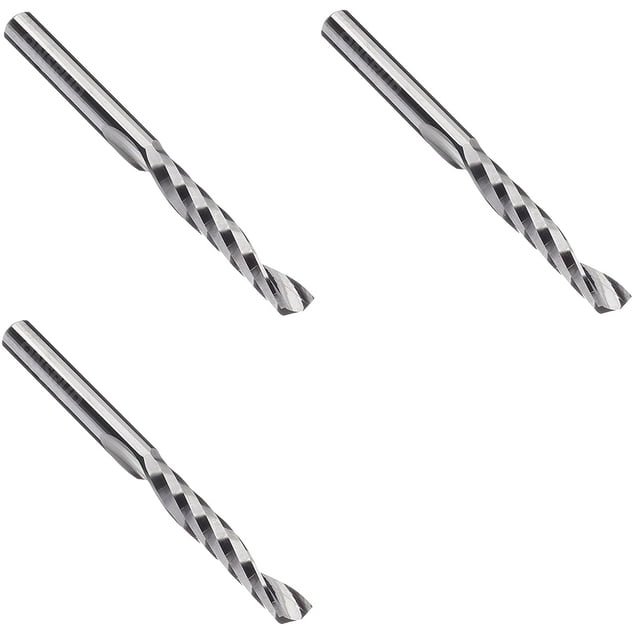 Solid Carbide Upcut Spiral O Flute Cutting Tool, Inch, Uncoated (Bright ...