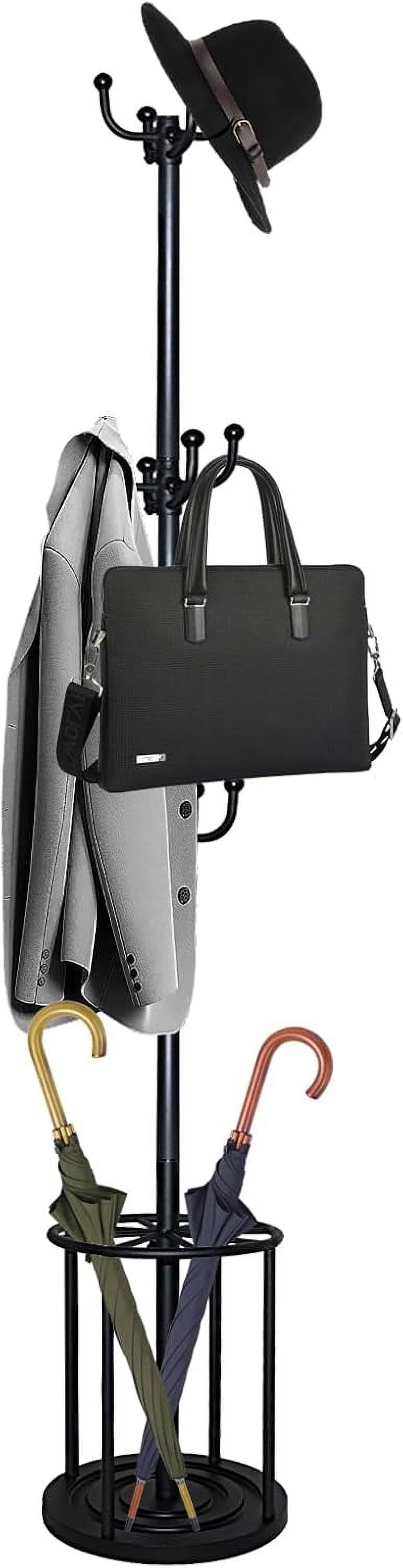 Solid Coat Rack Freestanding, Coat Rack Stand with Umbrella Holder ...