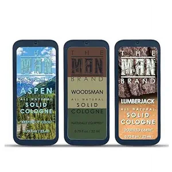 Solid Cologne Sample Set of 3 with Woodsman, Lumberjack and Aspen Solid ...