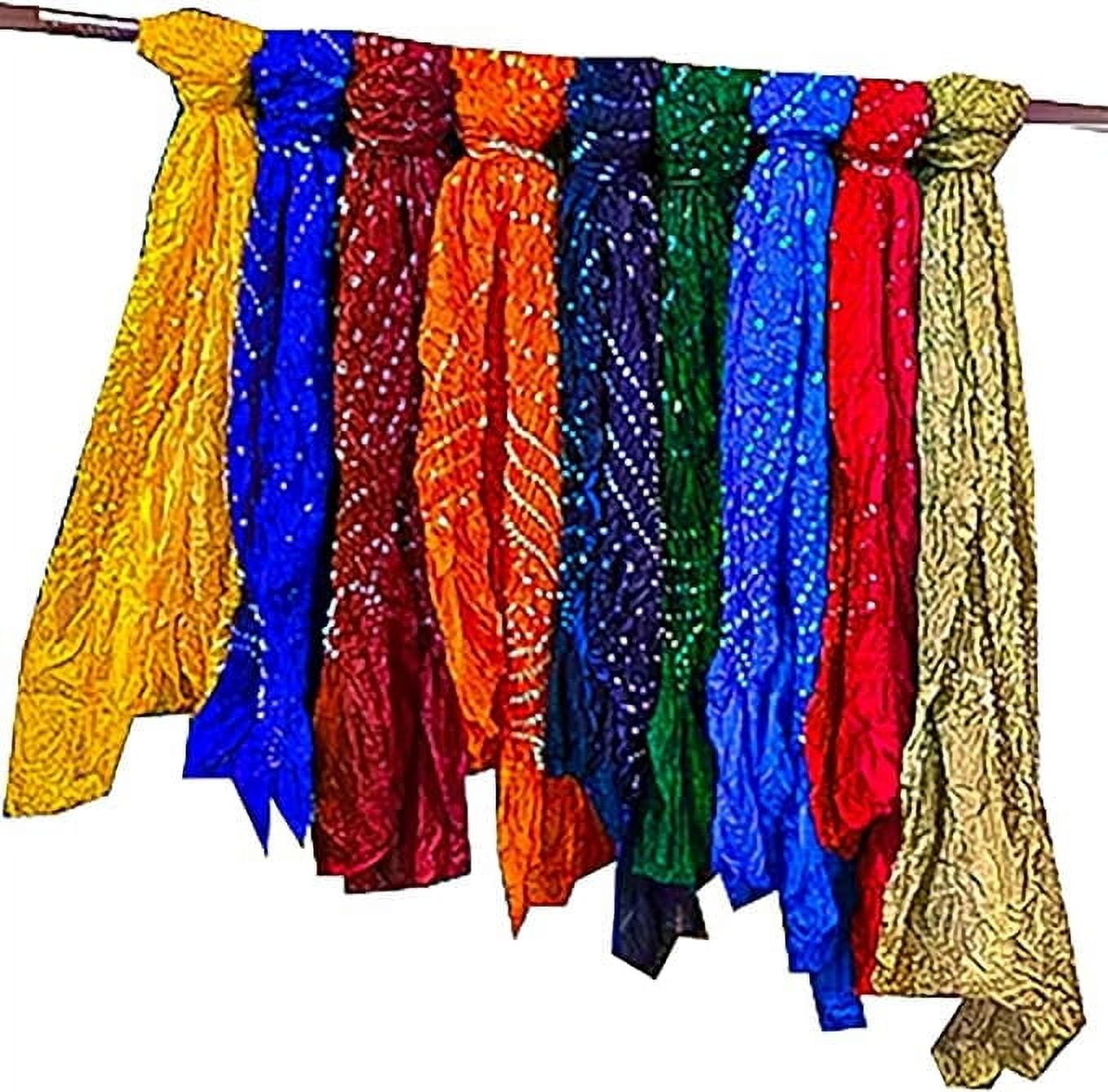 Solid Color Bandhani Dupatta Scarf - Wedding Favor - Walmart.com