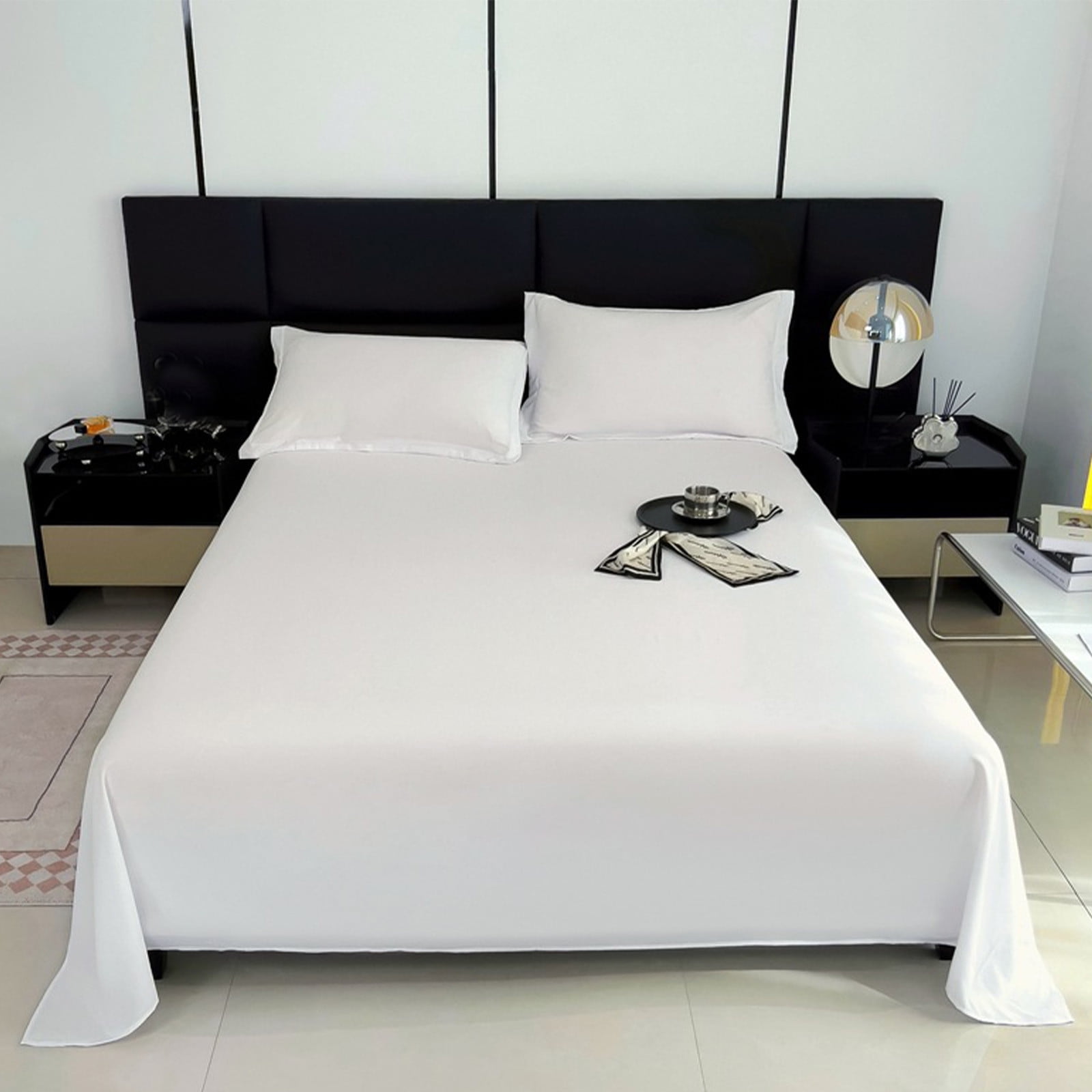 Solid Color Bed Sheet, Washed Cotton Quilt Sheet, 100% Cotton Material ...