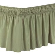 Bed Skirt with Spilt Corner 15 Inch Drop, Polyester Blended Quilted Bed ...